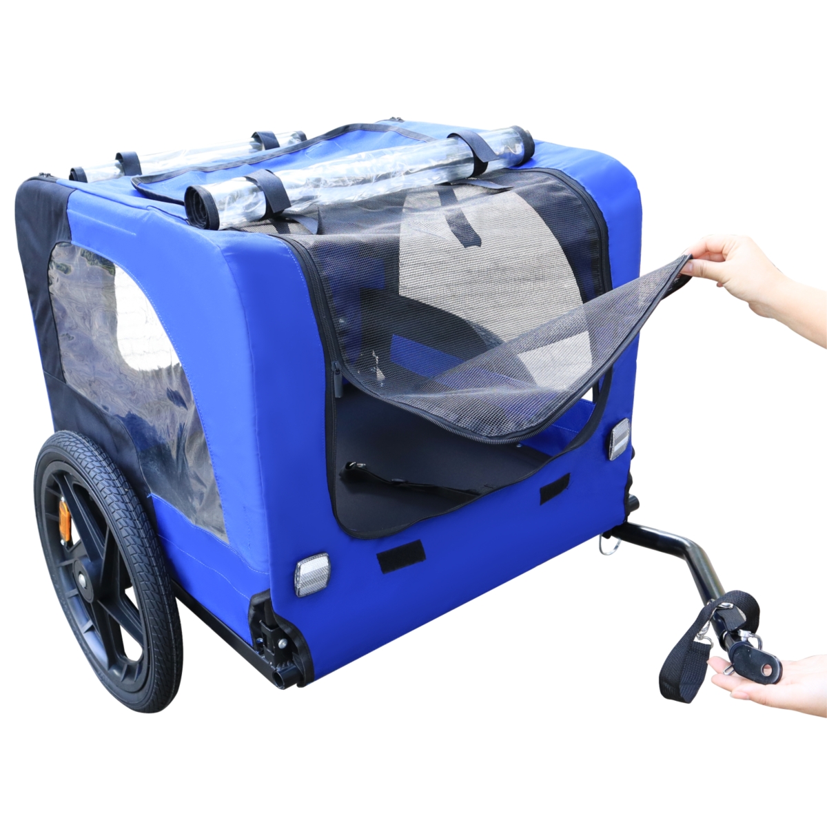 Click here for Blue High Quality 16 Inch Air Wheel Pet Bike Trail... prices