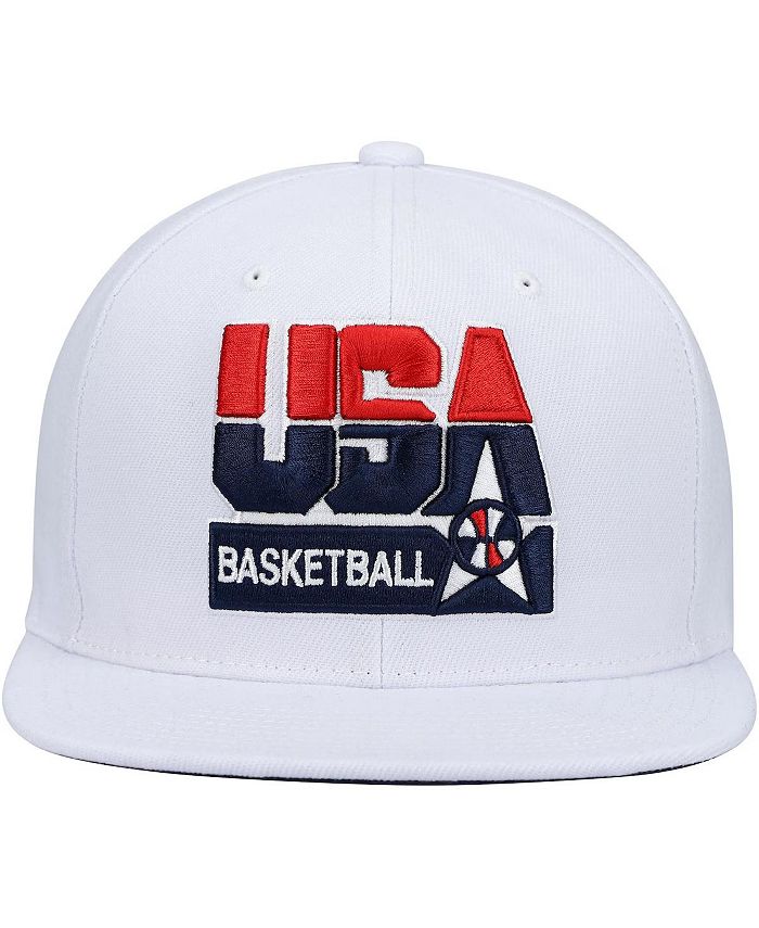 Mitchell & Ness Men's White USA Basketball 1992 Dream Team Snapback Hat ...