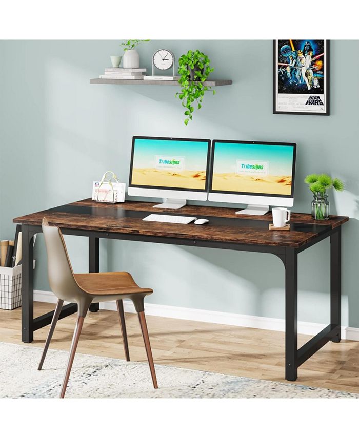 Tribesigns Modern Computer Desk, 63 x 31.5 inch Large Office Desk ...