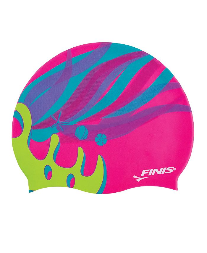 FINIS Girls Mermaid Silicone Cap - Fun Swim Cap with a Universal Fit ...