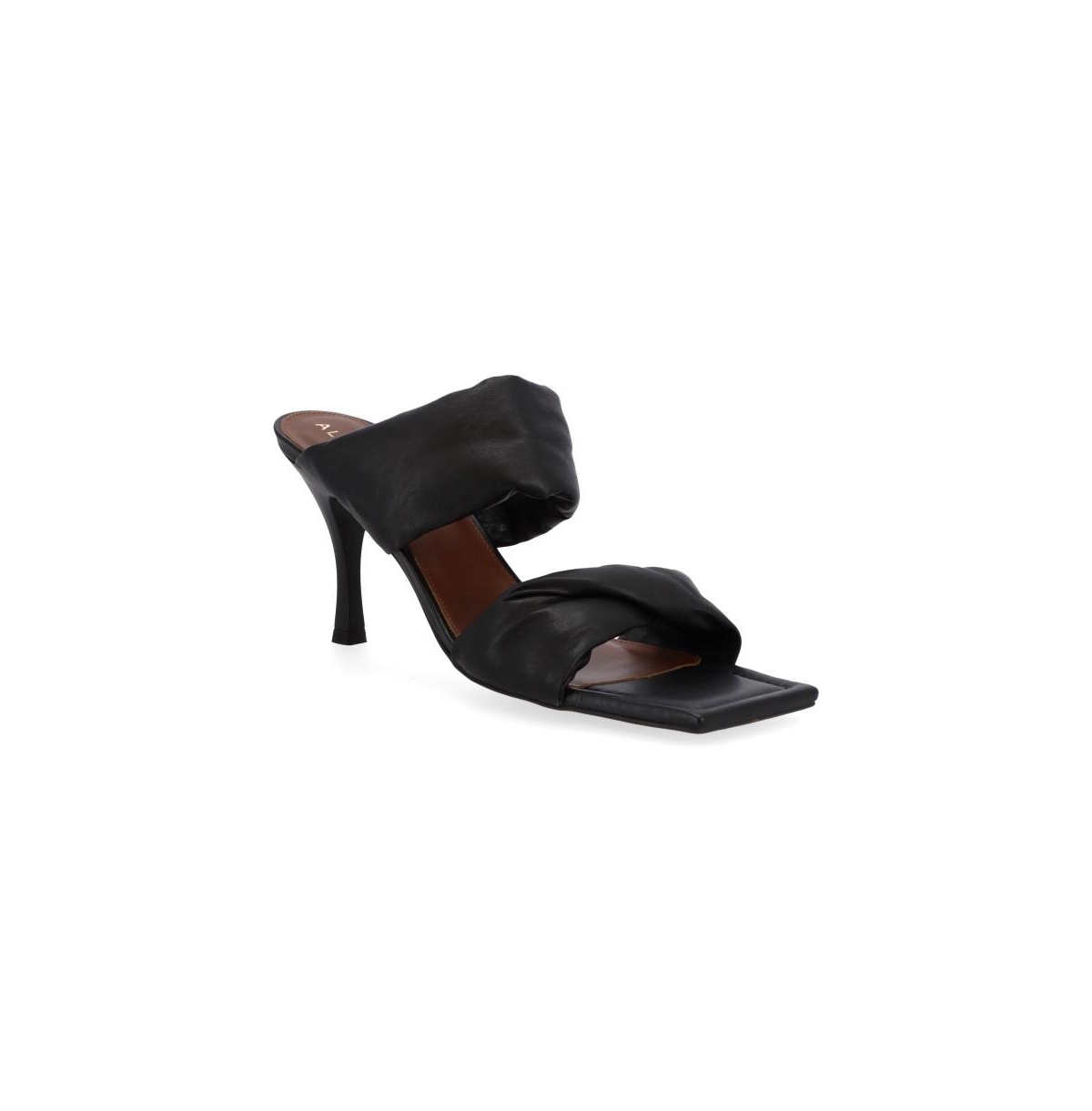 Click here for Alohas Womens Twist Strap Leather Sandals - Black prices