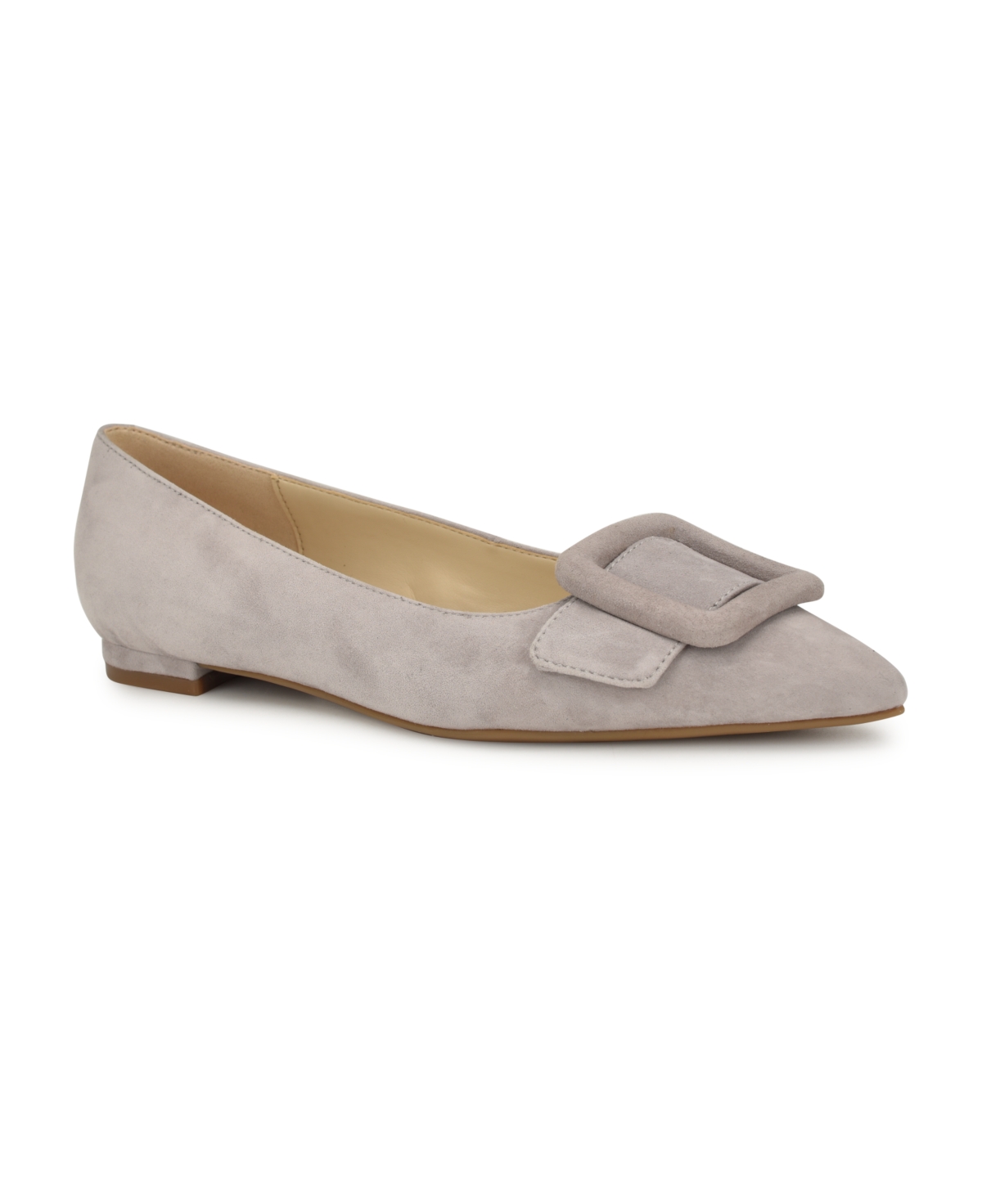 Click here for Nine West Womens Jesike Buckle Slip-On Flats - Lig... prices