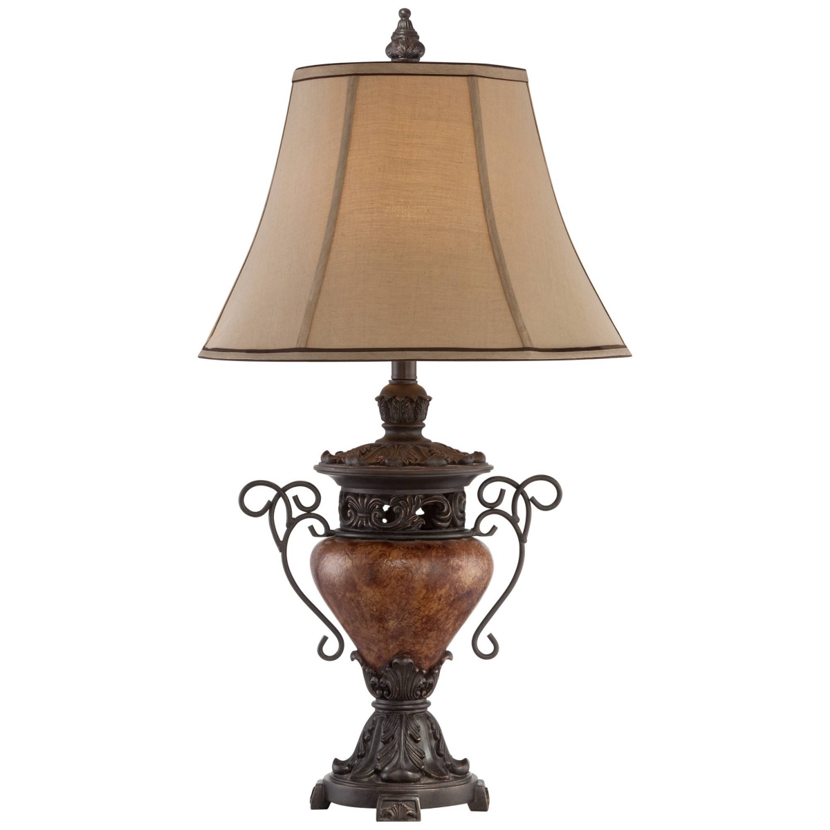Click here for Regency Hill Traditional Rustic Urn Table Lamp wit... prices