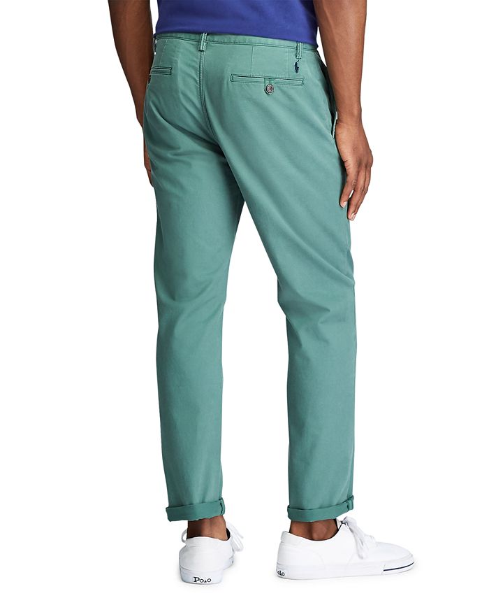 Polo Ralph Lauren Men's Straight-Fit Washed Stretch Chino Pants - Macy's