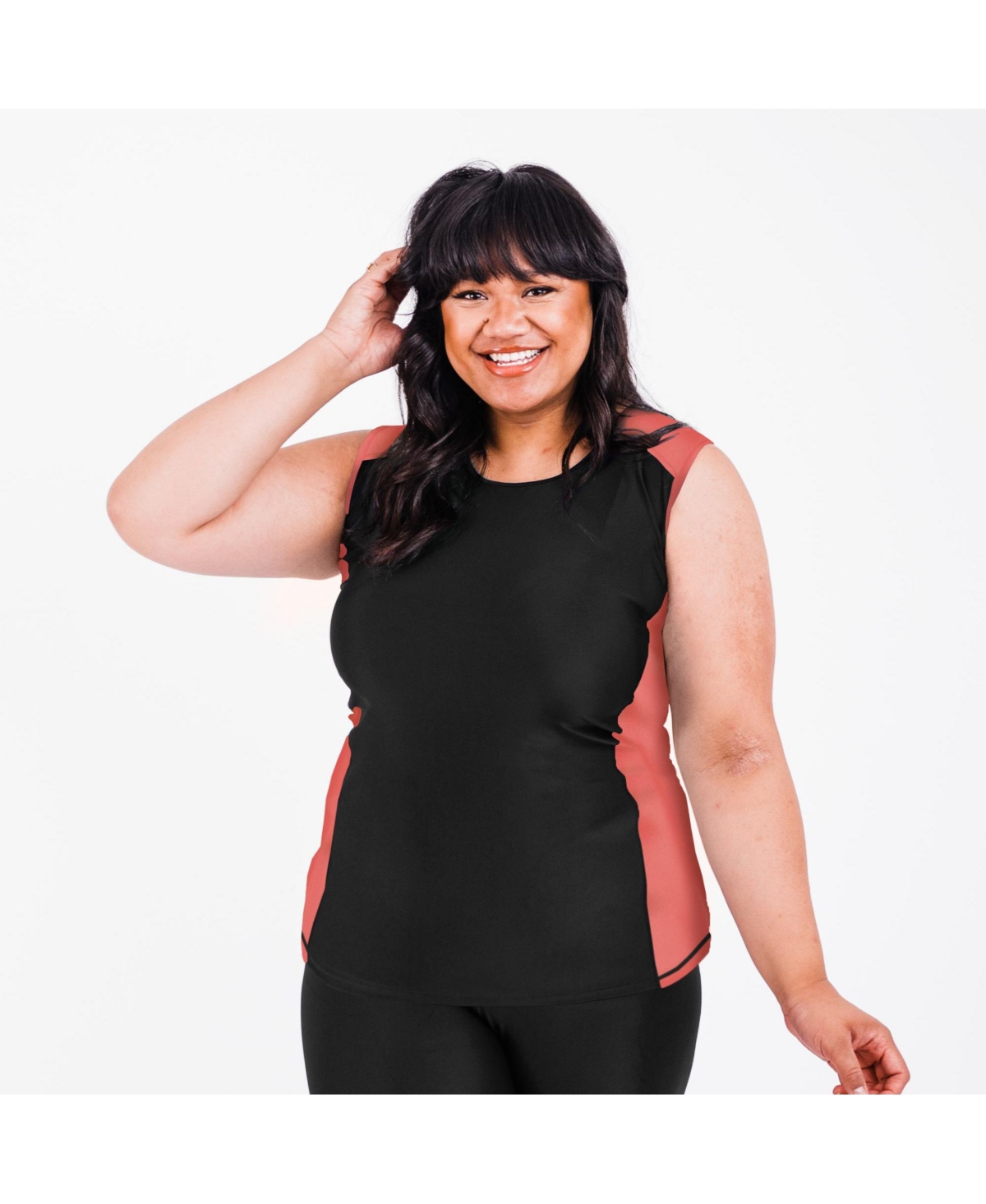 Click here for Calypsa Womens Plus Size Loose Fit Maya Swim Top -... prices