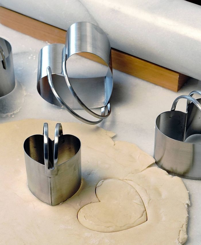 RSVP International Endurance Stainless Steel 4 Piece Heart Shaped ...