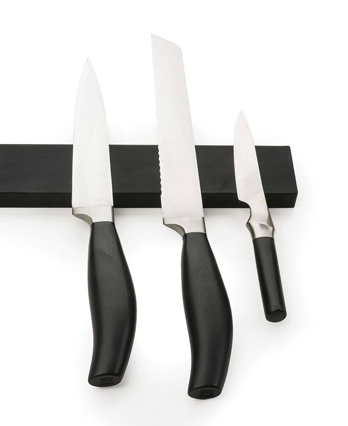 RSVP International Silicone 10" Matte Black Knife Bar - Macy's