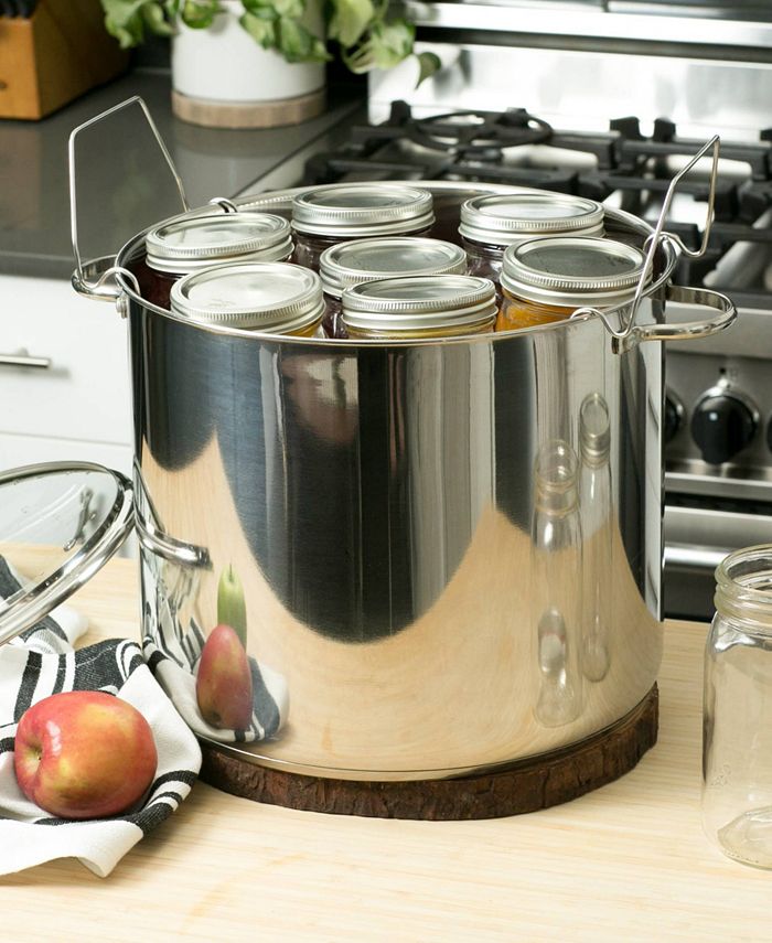 RSVP International Endurance Stainless Steel 20 Quart Water Bath Canner ...
