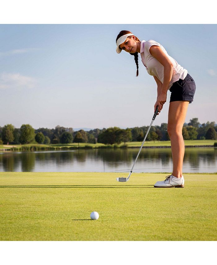 Costway Golf Chipper Right-Handed Chipping Club Stainless Steel Head ...