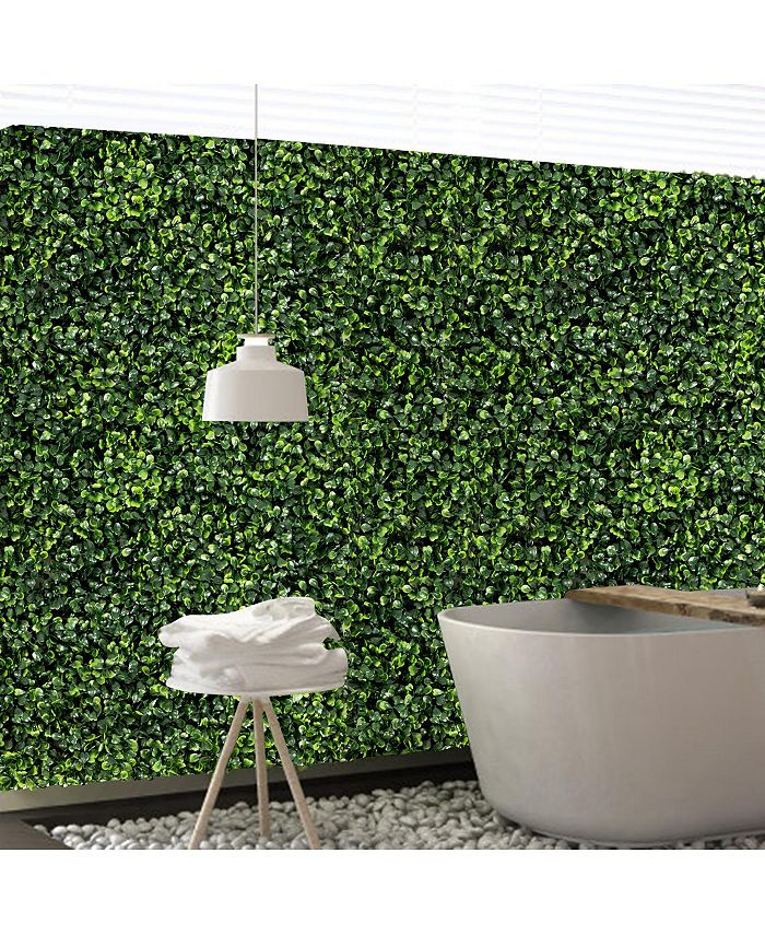 Costway 12 PCS 20''x20'' Artificial Boxwood Plant Wall Panel Hedge ...