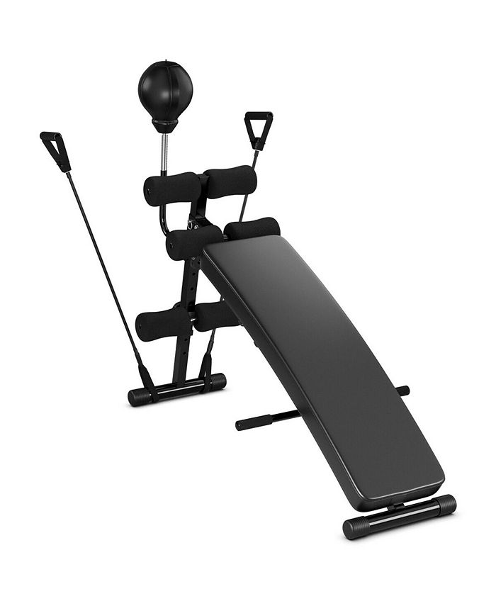 Costway Adjustable Incline Curved Workout Fitness Sit Up Bench - Macy's