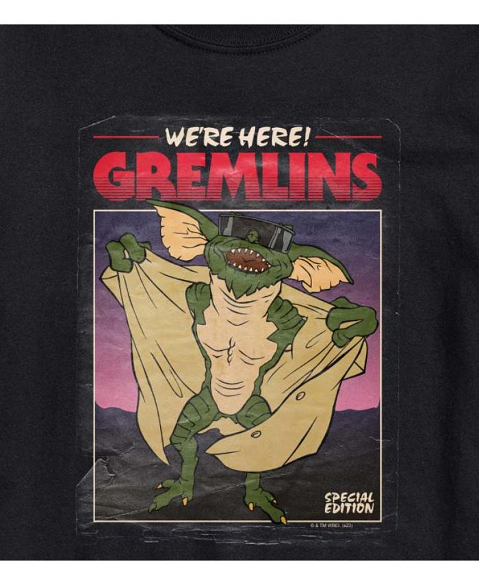 AIRWAVES Hybrid Apparel Gremlins Movie Poster Men's Short Sleeve Tee ...