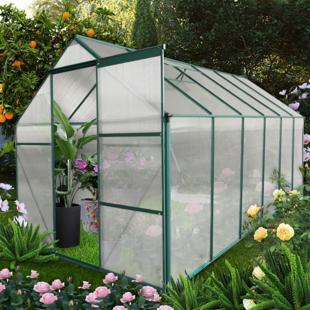 Click here for Streamdale Furniture Aluminum Polycarbonate Greenh... prices
