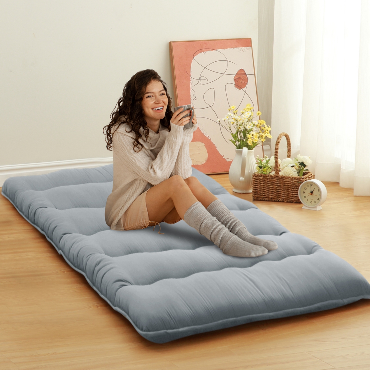 Click here for Caromio Twin Size Futon Mattress Floor Mattress Pa... prices