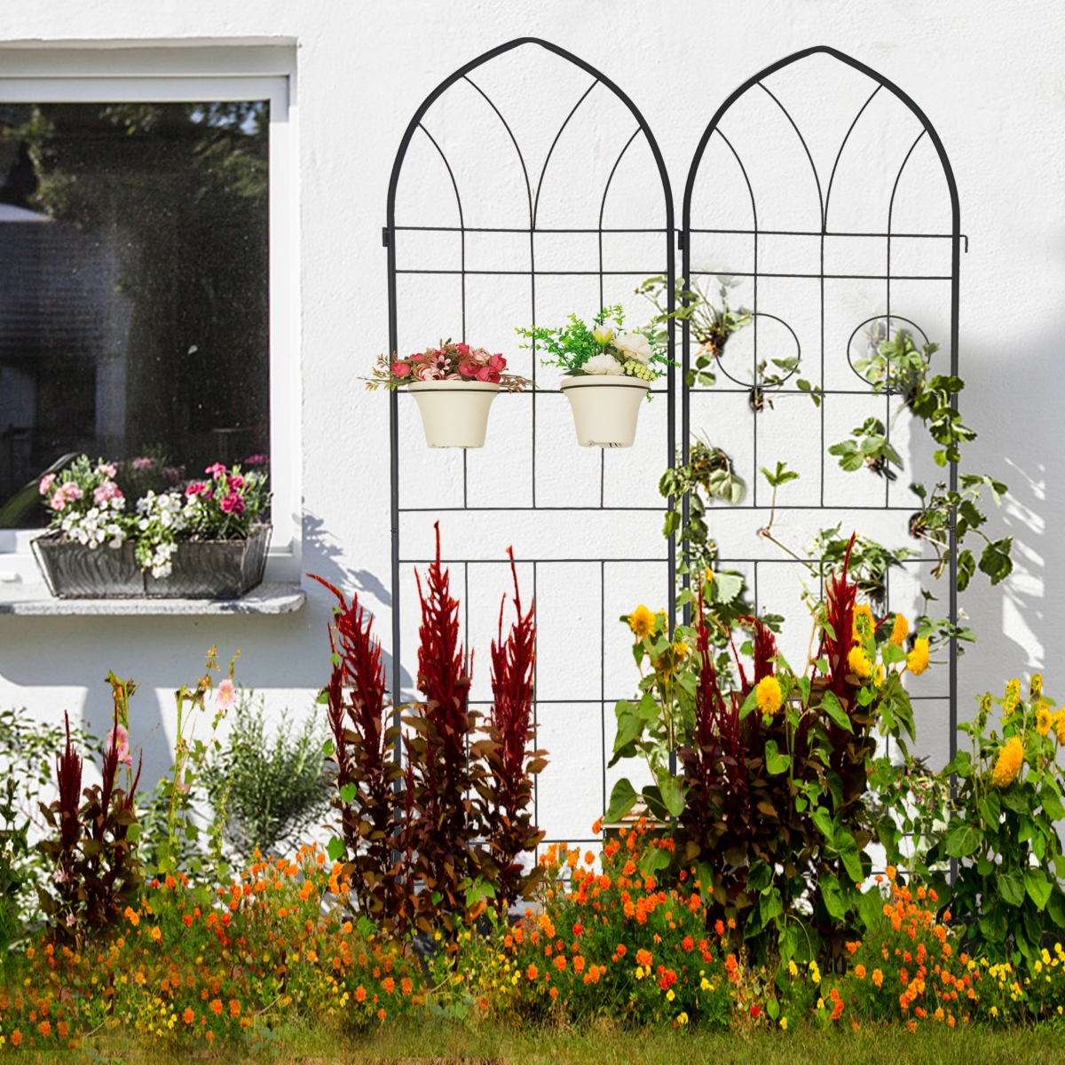 Click here for Streamdale 78.7" X 19.7" Metal Garden Tr... prices