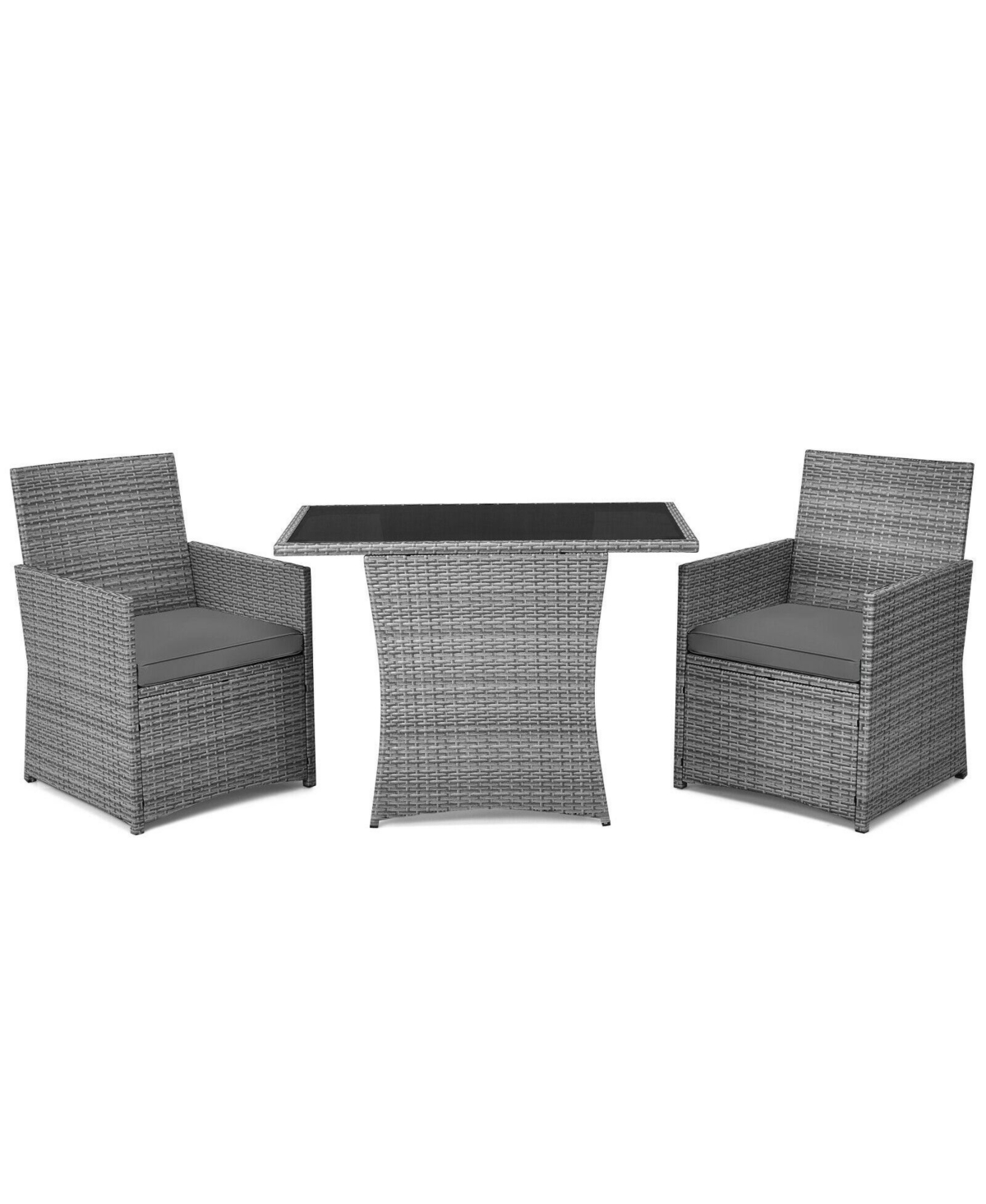 Click here for Slickblue 3 Pieces Patio Rattan Furniture Set with... prices