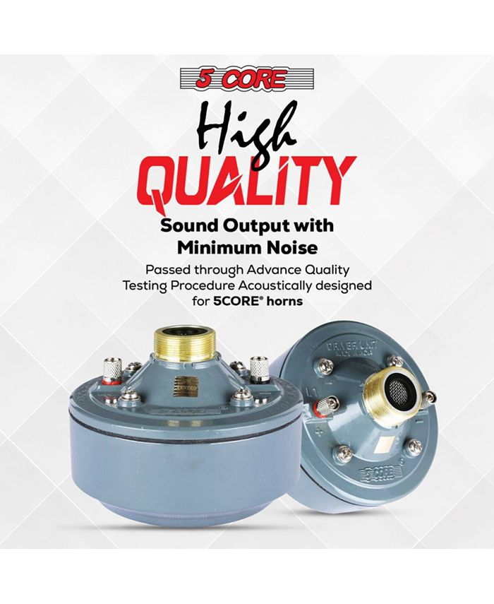 5 Core Compression Driver • 600W Peak Aluminium Tweeter Diaphragm • 16 ...