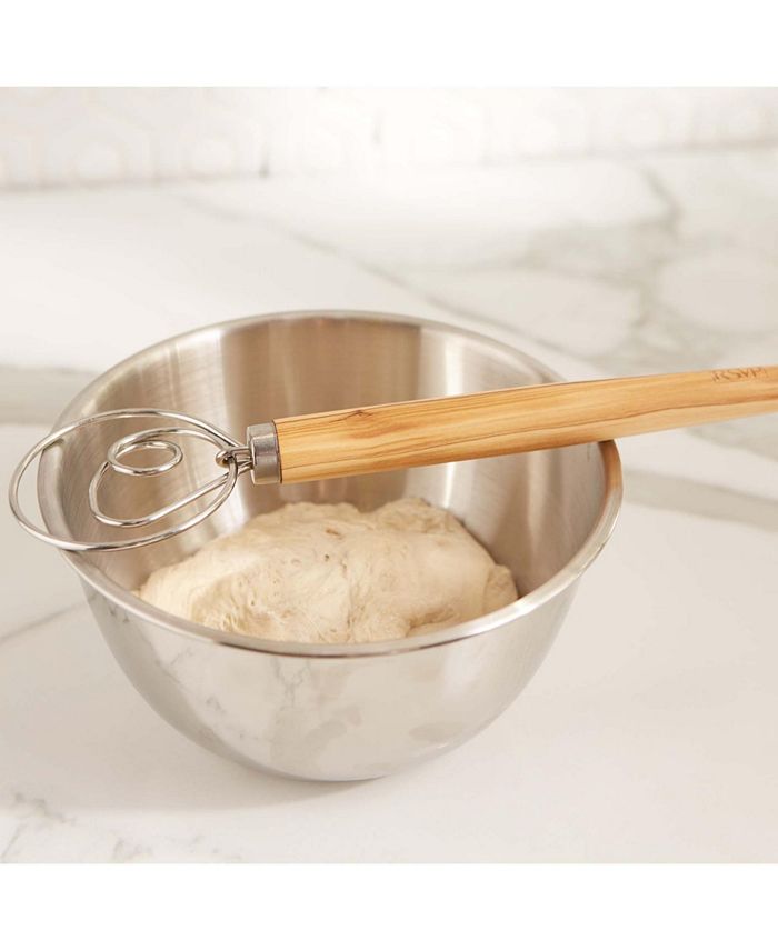 RSVP International Olive Wood 11" x 3" Swedish Dough Whisk - Macy's