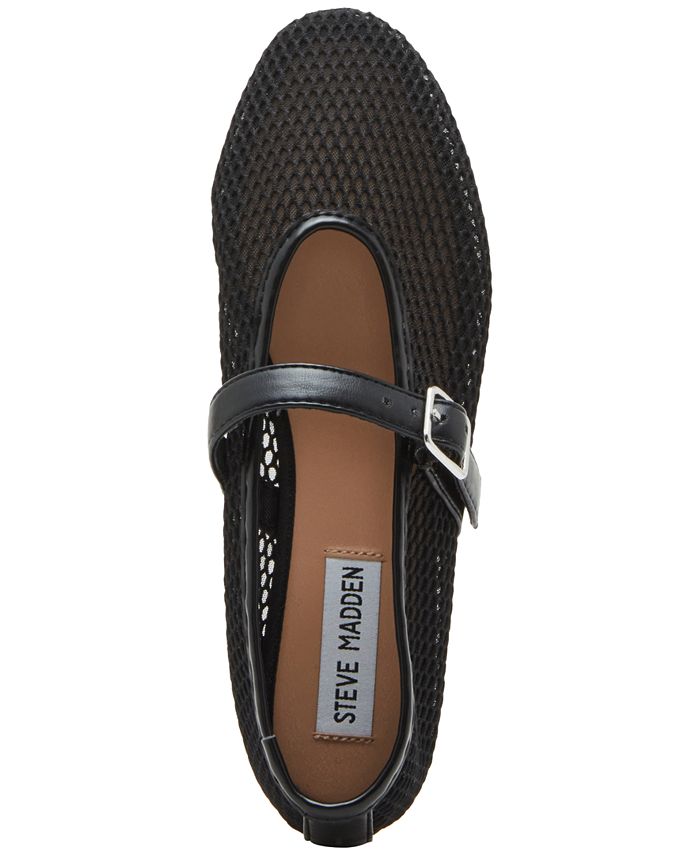 Steve Madden Women's Dreaming Mesh Mary Jane Flats - Macy's