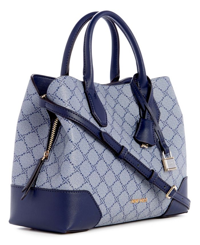Nine West Brooklyn 3 compartment Satchel Hand Bag - Macy's