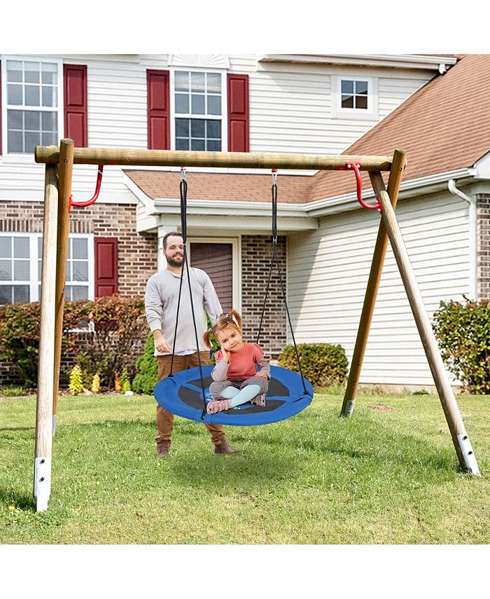 Costway 40'' Flying Saucer Tree Swing Indoor Outdoor Play Set Swing for ...