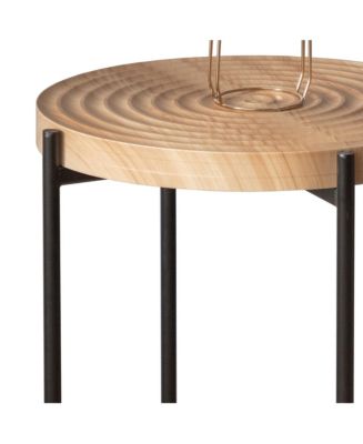 Streamdale Furniture Modern Thread Design Round Coffee Table, MDF Table ...