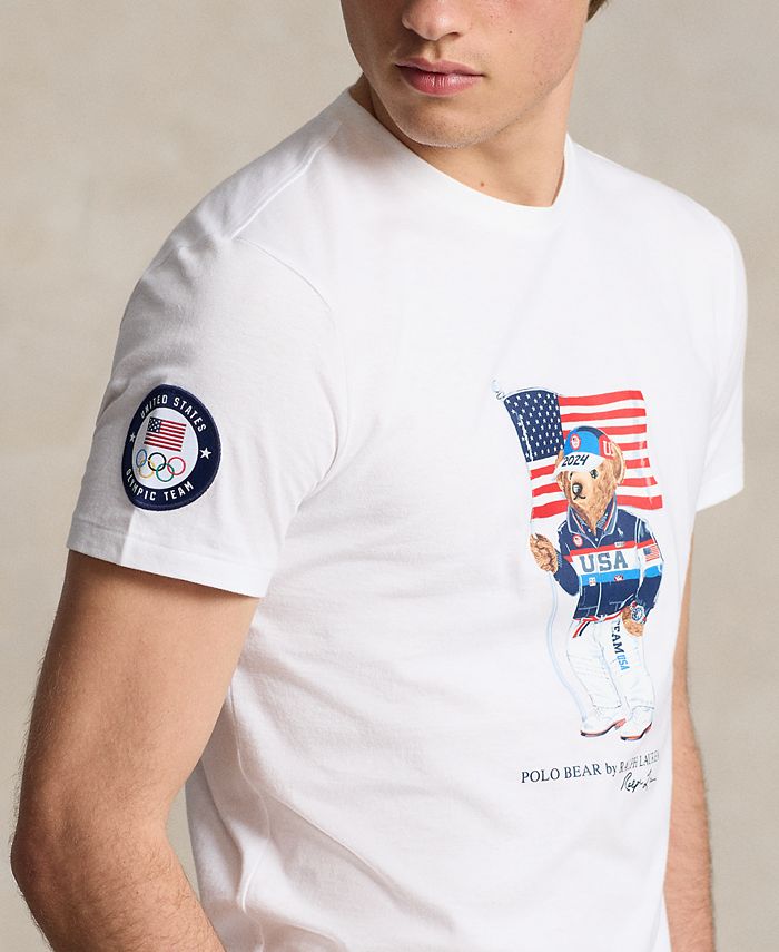 Polo Ralph Lauren Men's Team USA Polo Bear Jersey T-Shirt - Macy's