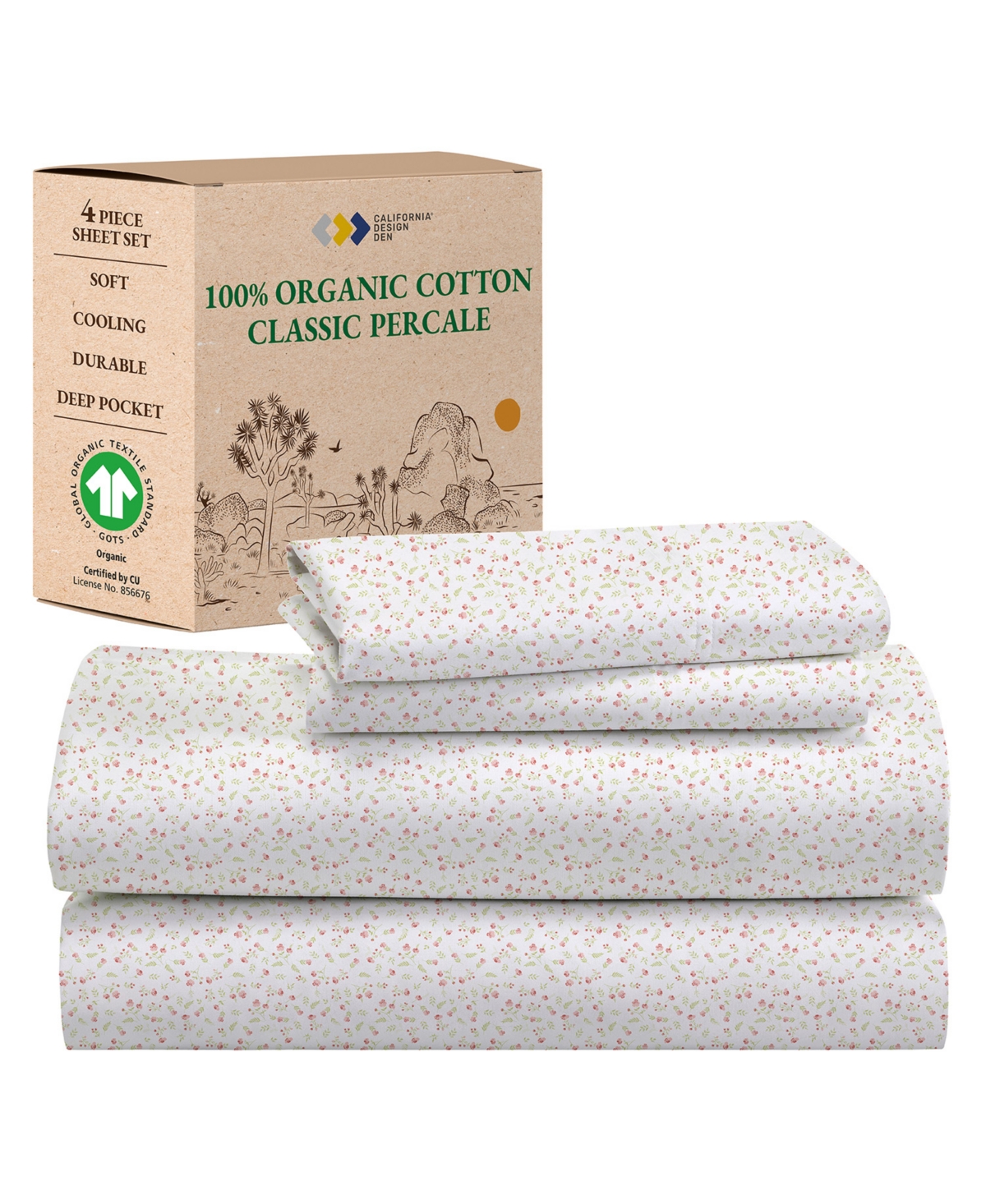 Click here for Printed Quatrefoil - 100 Organic Cotton Percale Qu... prices