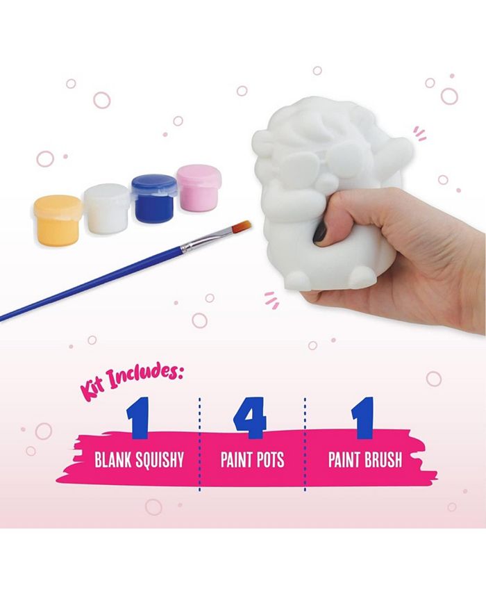 Doodle Hog Hedgehog Squishy Painting Your Own Kit - Slow Rise Blank ...