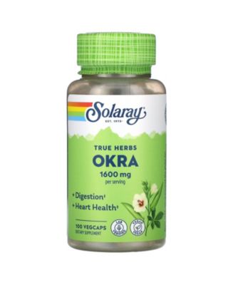 Solaray True Herbs Okra - 100 VegCaps (400 mg per Capsule) - Macy's