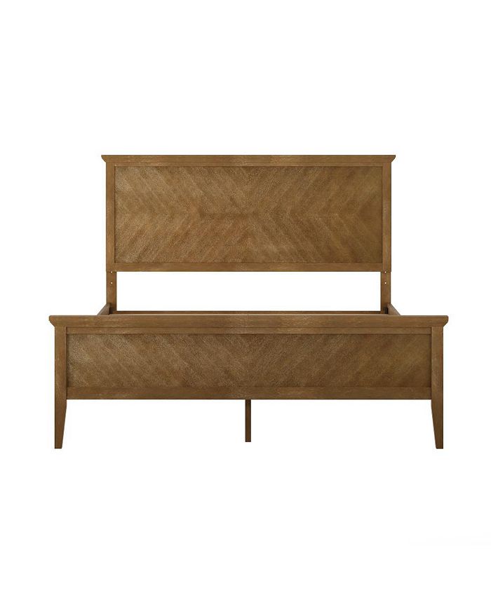 MERRICK LANE Norwich Solid Wood Platform Bed Frame With Slatted ...