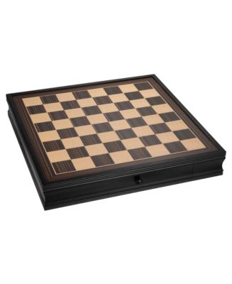WE Games Black Stained Chess Board with Storage Drawers - Macy's