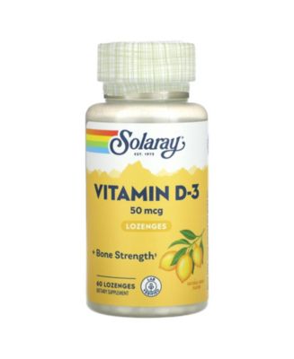 Solaray Vitamin D-3 Lozenges Lemon Flavor 50 mcg - 60 Lozenges - Macy's
