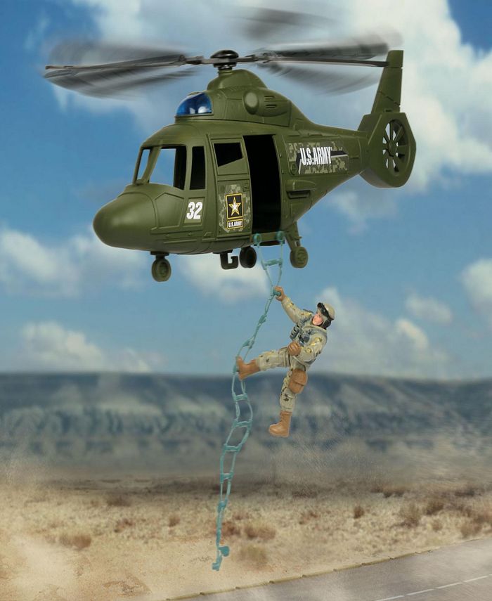 U.S. Army Chopper With 2 Soldiers Playset - Macy's