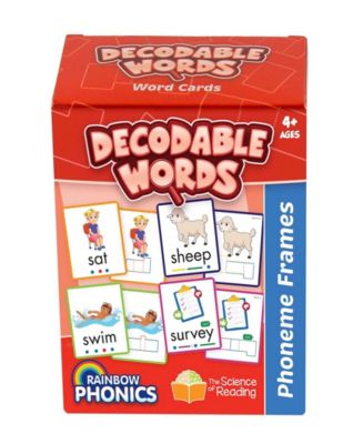 Junior Learning Rainbow Phonics - Decodable Words Word Cards - Macy's