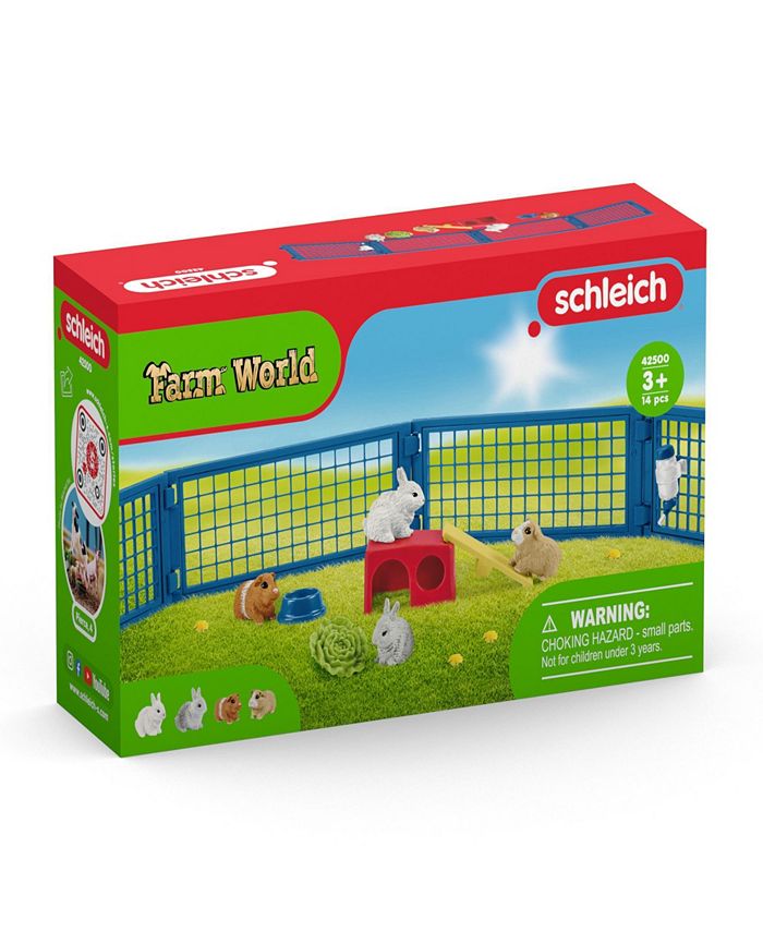 Schleich Farm World Rabbit Guinea Pig Hutch Playset - Macy's
