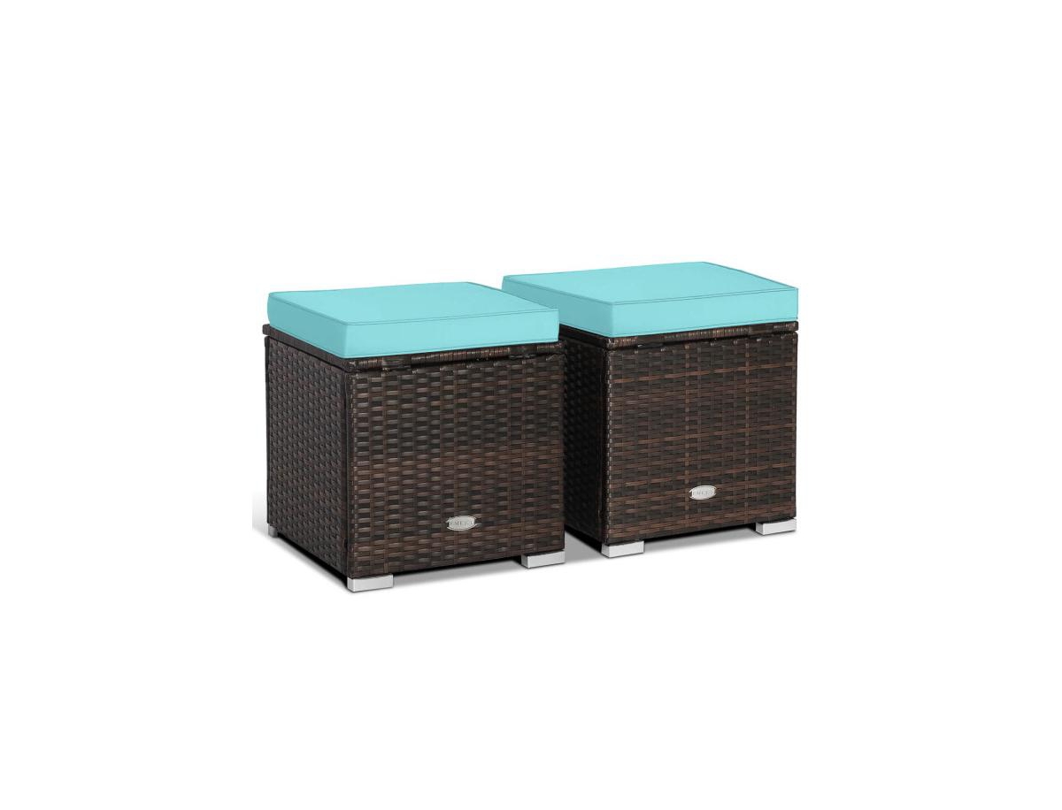 Click here for Slickblue 2 Pieces Patio Ottoman with Removable Cu... prices