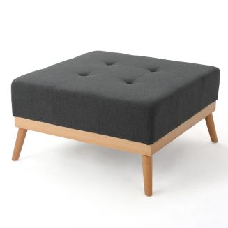 Streamdale Furniture Versatile Upholstered Square Ottoman with Slanted ...