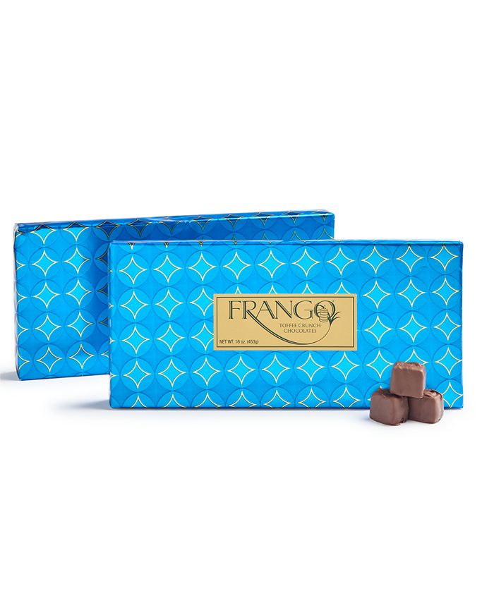 Frango Chocolates Holiday 1 LB Wrapped Box of Toffee Crunch Milk ...