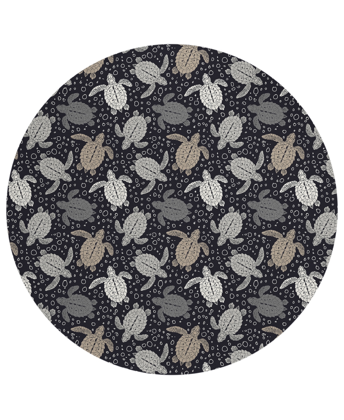 Click here for Dalyn Seabreeze SZ13 8x8 Round Area Rug - Black prices