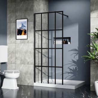 34" X 72" Shower Door Walk-In Black Finish - Macy's