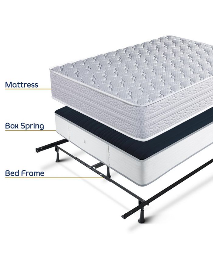 Clara Clark Heavy Duty 6 Lag Adjustable Steel Bed Base With Center ...