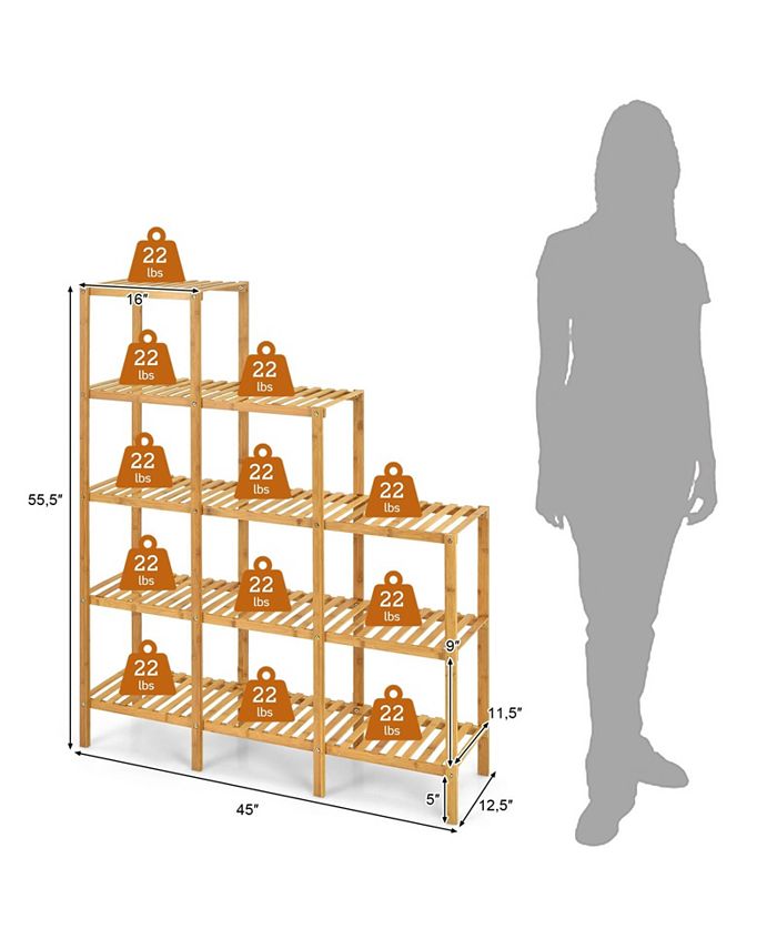 Slickblue Multifunctional Wicker Shelf Display Organizer - Macy's