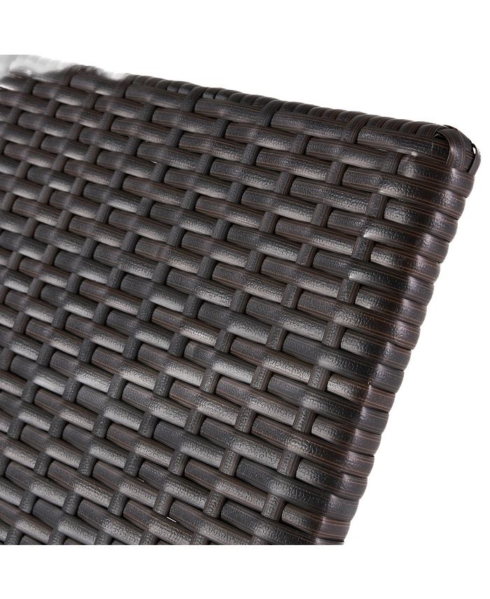 Simplie Fun Serene Modern Outdoor Chaise Lounge with Adjustable Back ...