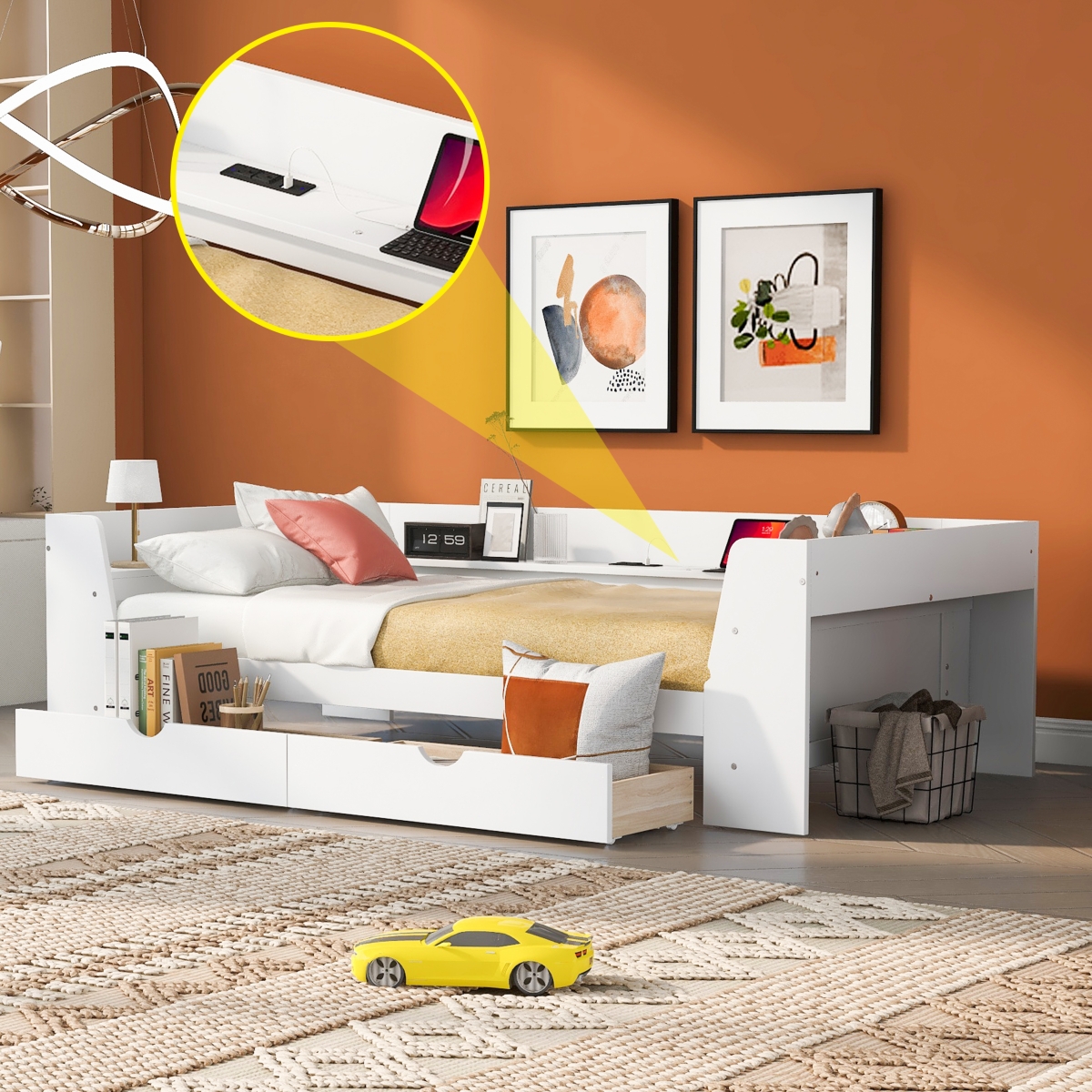 Click here for Streamdale Twin Daybed with Storage and Charging S... prices