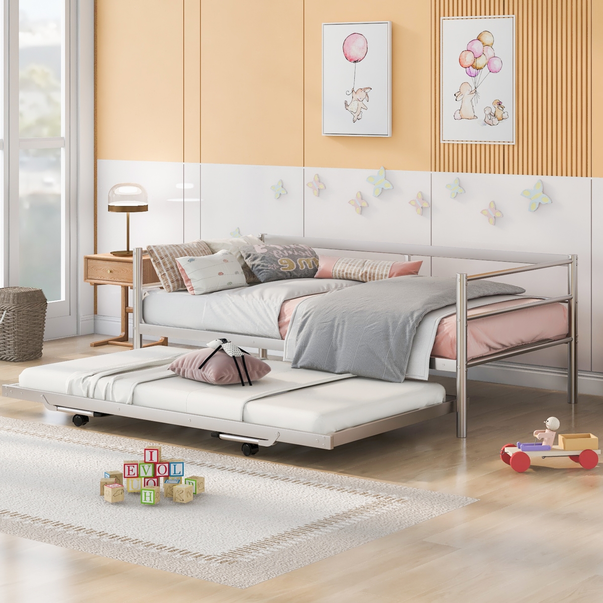 Click here for Streamdale Twin Size Metal Daybed With Adjustable... prices