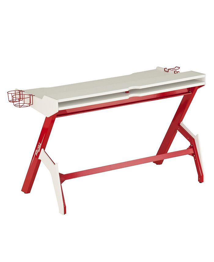 Simplie Fun Ergonomic Computer Gaming Desk Workstation With Cupholder ...