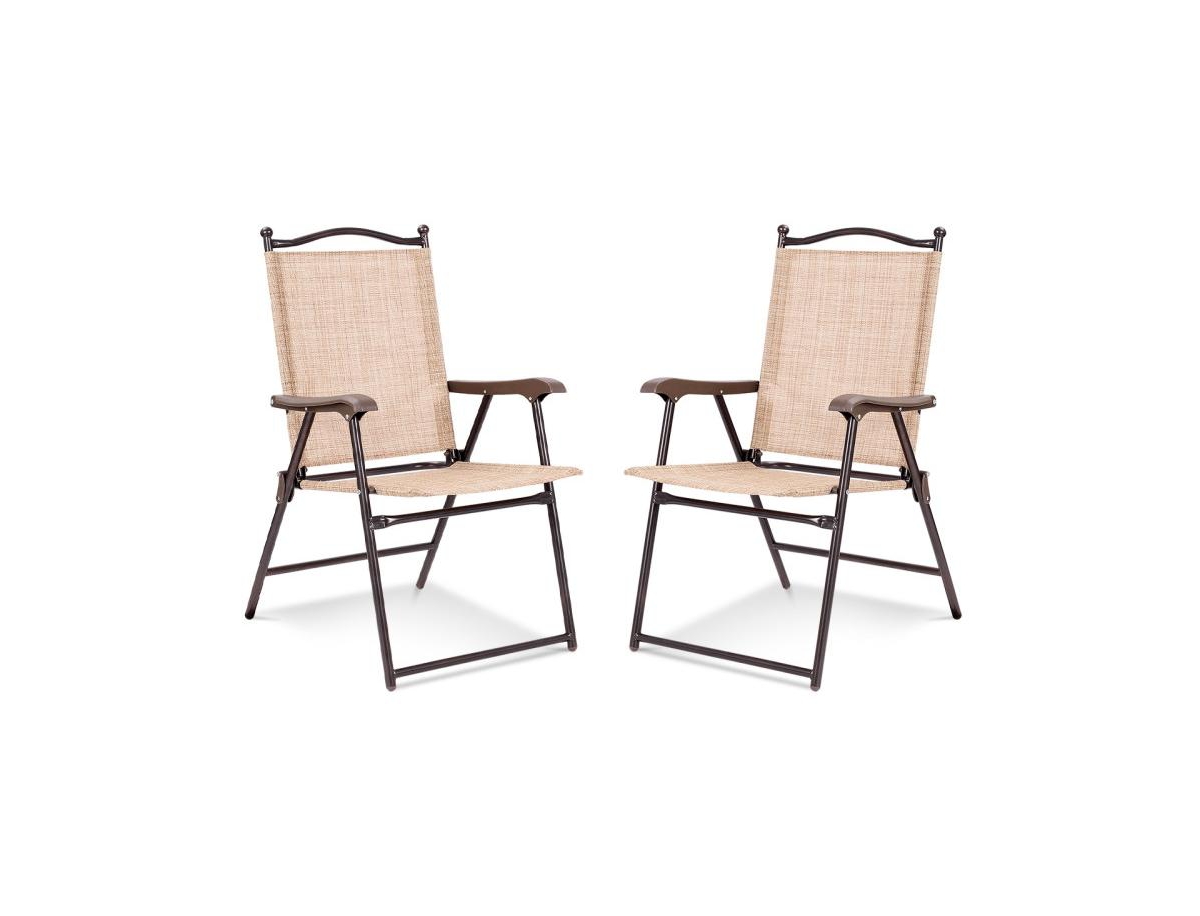 Click here for Slickblue Set of 2 Patio Folding Sling Back Campin... prices