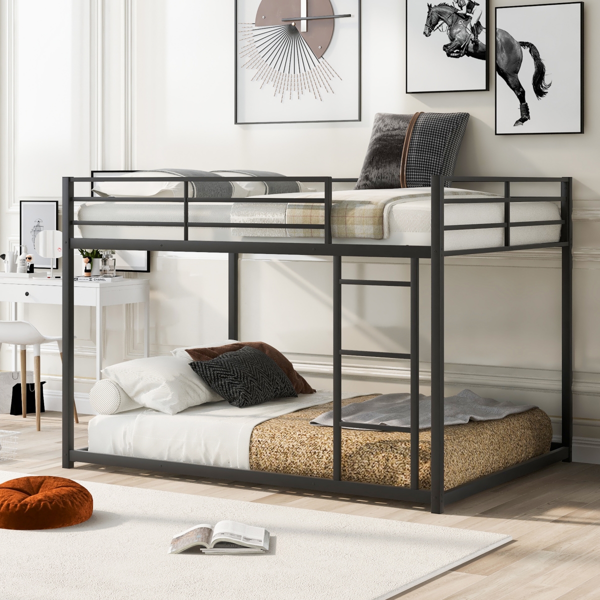 Click here for Streamdale Full Over Full Metal Bunk Bed  Low Bunk... prices