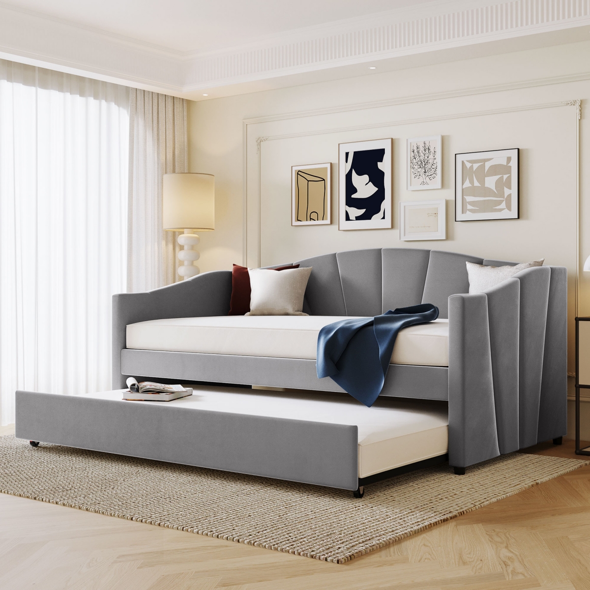 Click here for Streamdale Upholstered Daybed Sofa Bed Twin Size W... prices